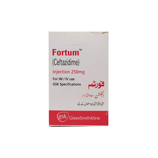 Fortum Injection 250 mg (Ceftazidime) – 1 Vial – Dawai Corner